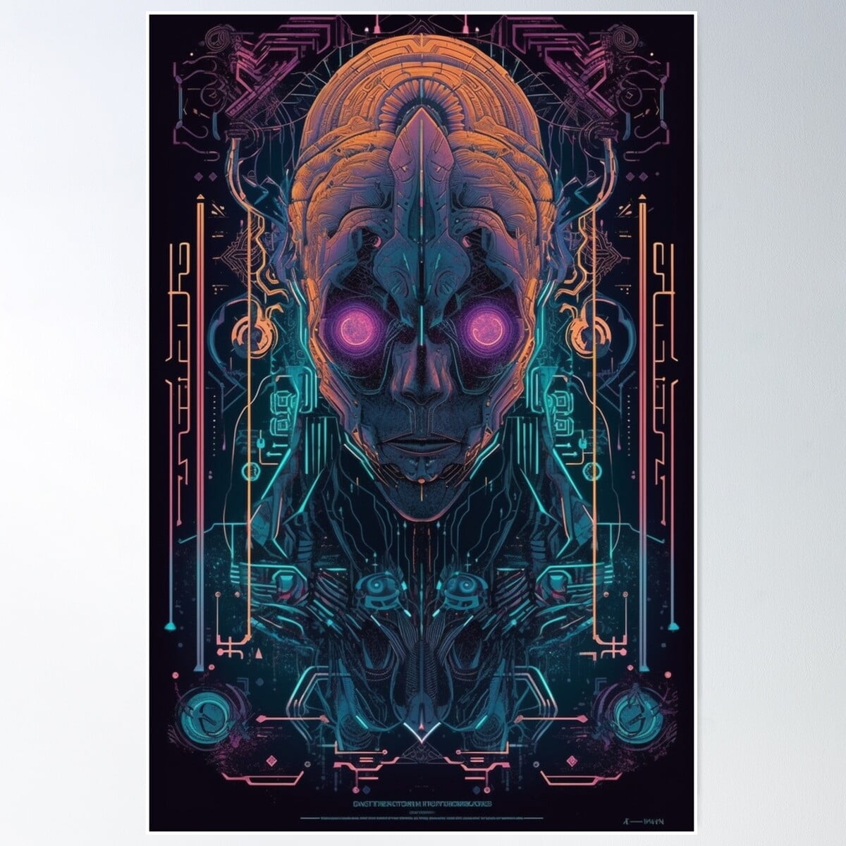 DOPAPRINT Cyberpunk Tarot #93 Poster Wall Art, Modern Wall Decor NO ...