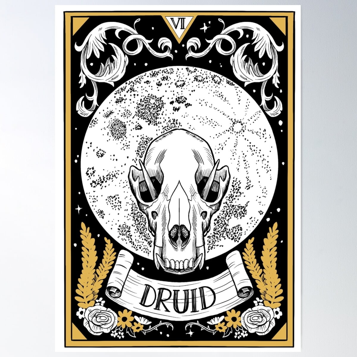 DOPAPRINT D&D Druid Tarot Poster NO FRAMED POSTER, Wall Art Home Decor ...