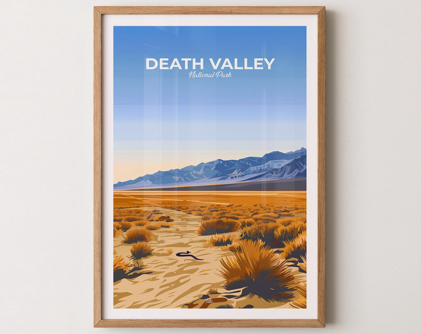 DOPAPRINT DEATH VALLEY Poster, Death Valley Travel Poster, Death Valley ...
