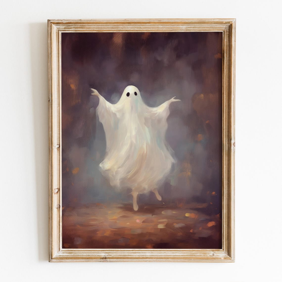 DOPAPRINT Dancing Ghost Vintage Wall Art, Room Decor, Cute Ghost Poster ...