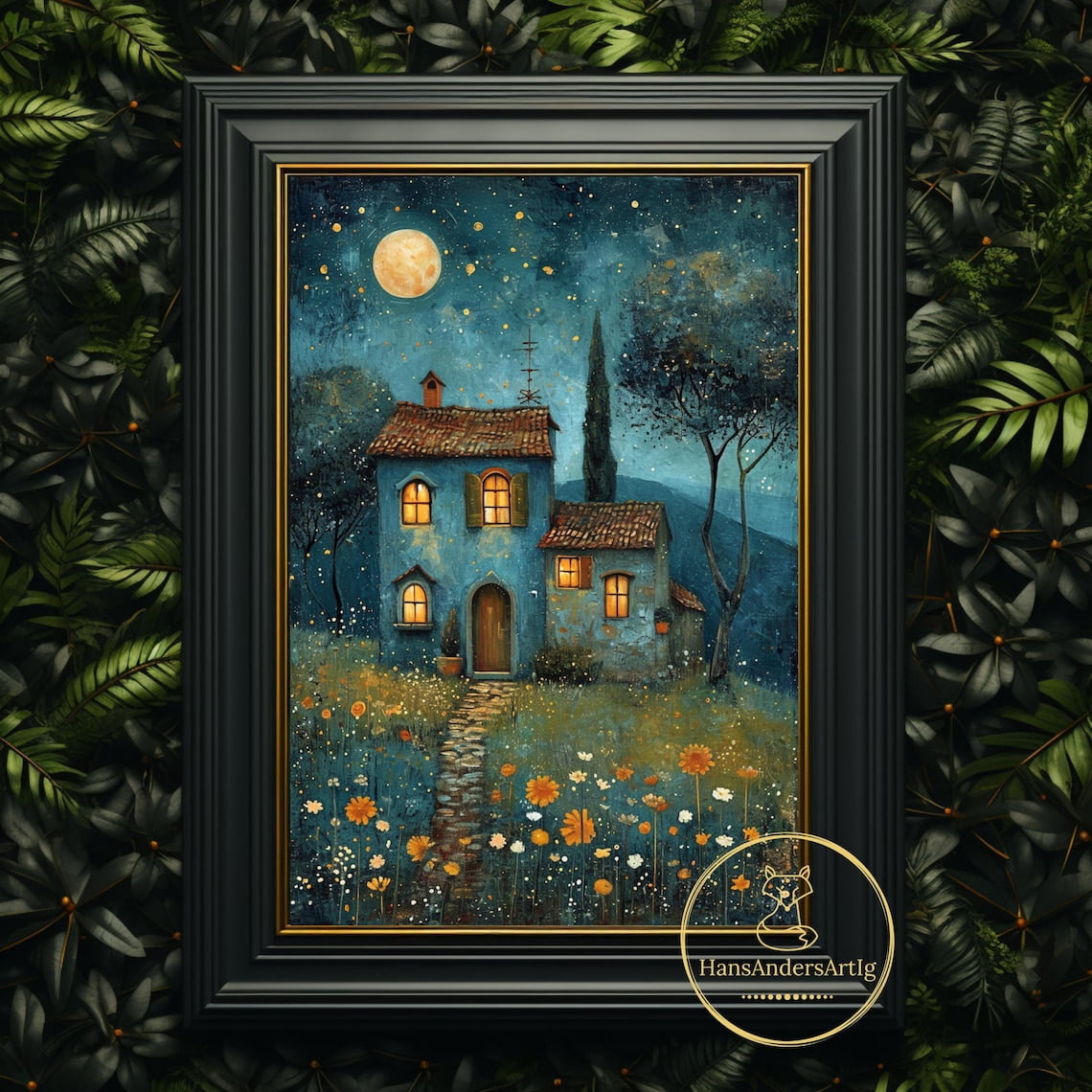 DOPAPRINT Dark Cottagecore Cottage Poster Vintage Art Print Goblincore ...
