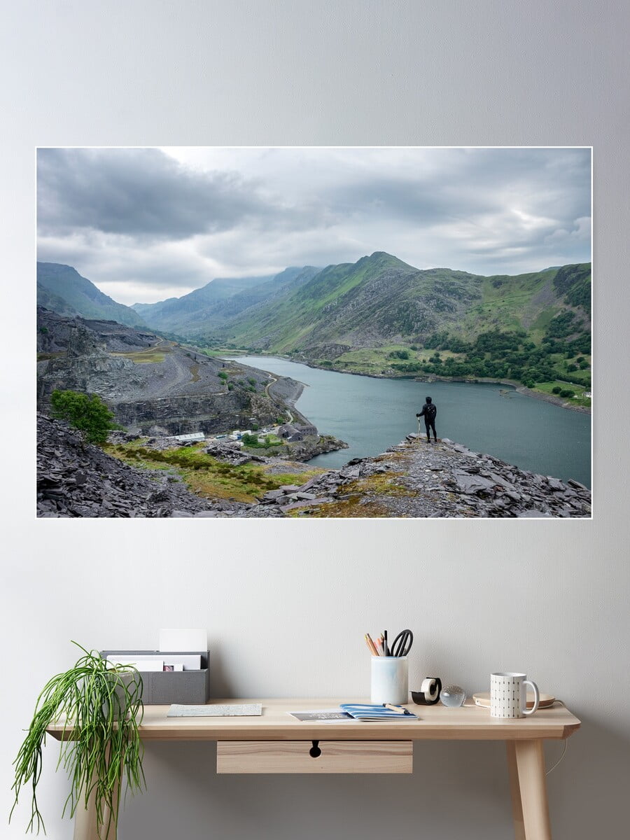 DOPAPRINT Dinorwig Quarry Llyn Padarn Wales Snowdonia Poster Wall Art ...