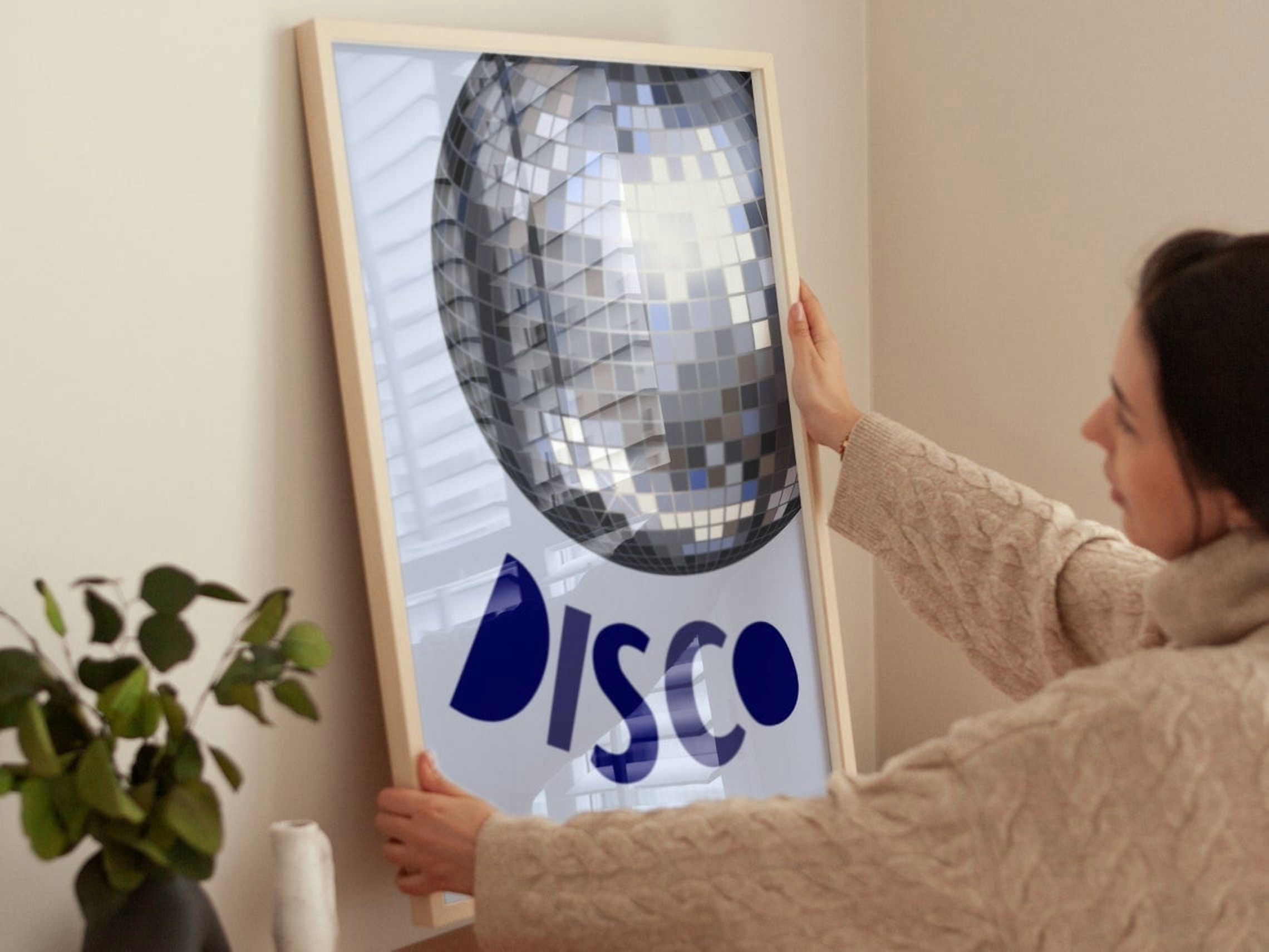 DOPAPRINT Disco Ball Wall Art! Boho,Minimalist Prints,Boho ...
