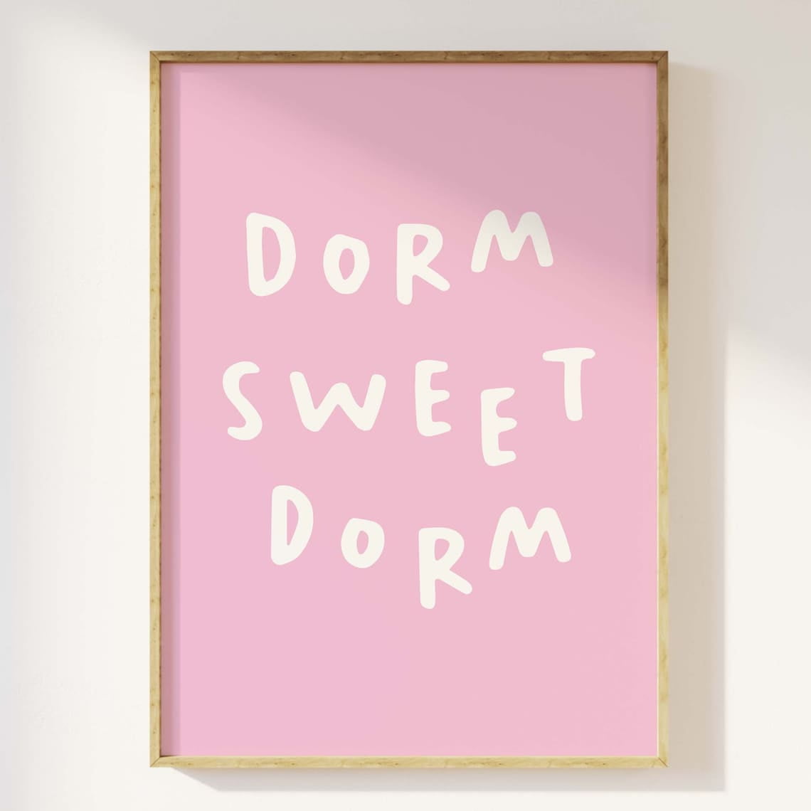 DOPAPRINT Dorm Sweet Dorm Print, Art, Trendy Bathroom Wall Art, Dorm ...