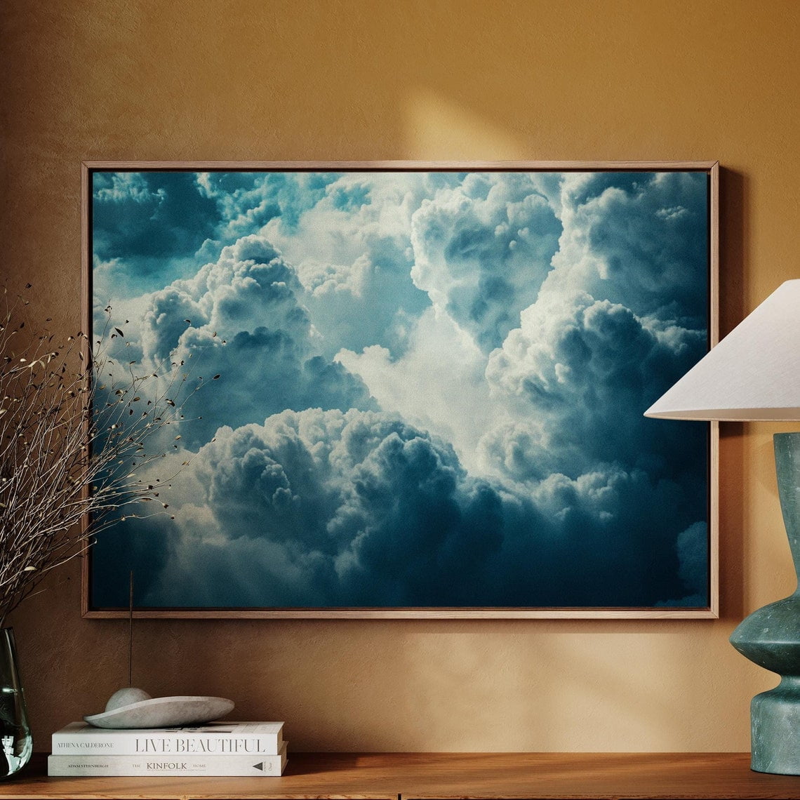 DOPAPRINT Dramatic Storm Cloud Art Print For Atmospheric Wall Decor ...