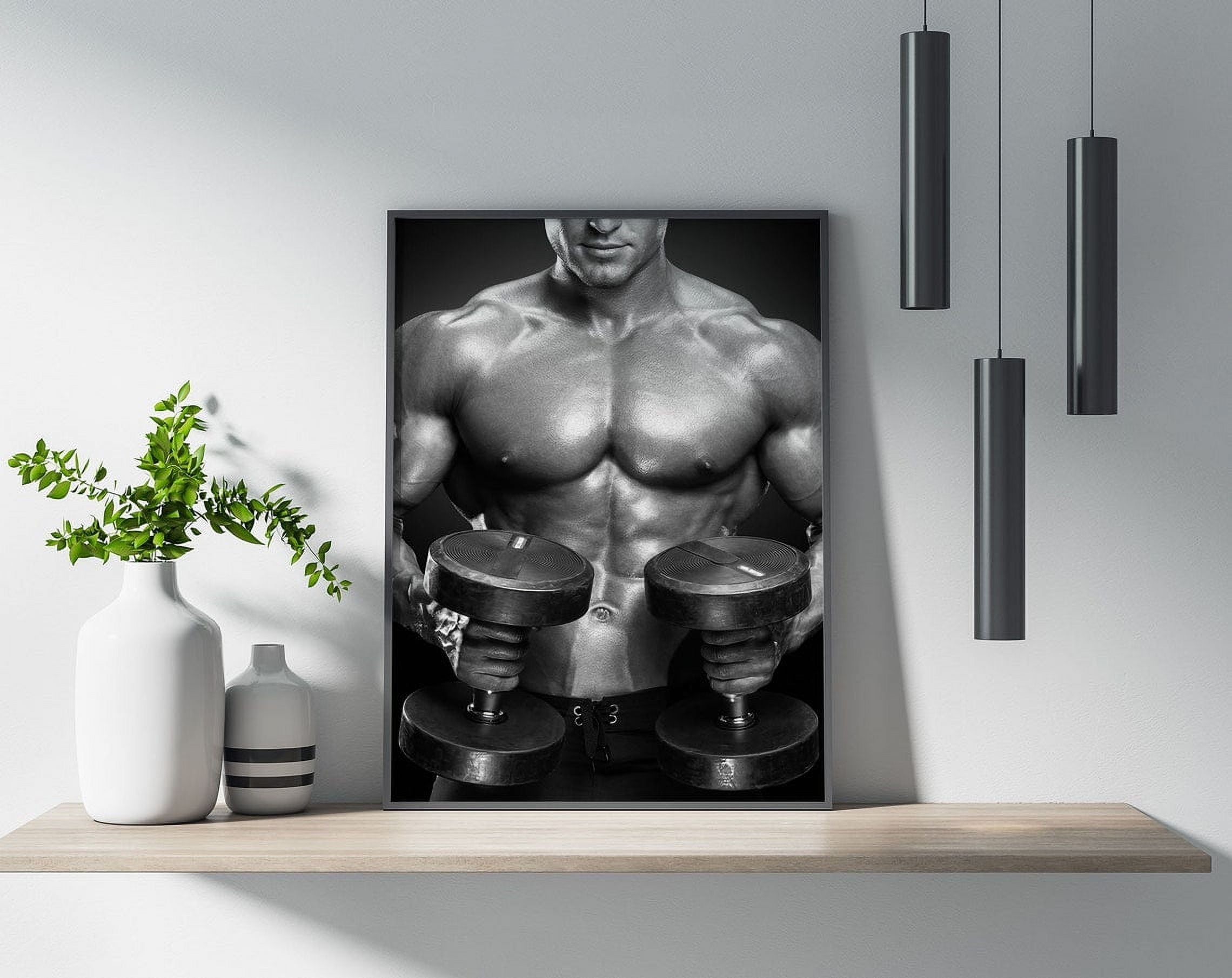 DOPAPRINT Dumbbells Fitness Poster, Poster Print, Wall Decor, Dumbbells ...