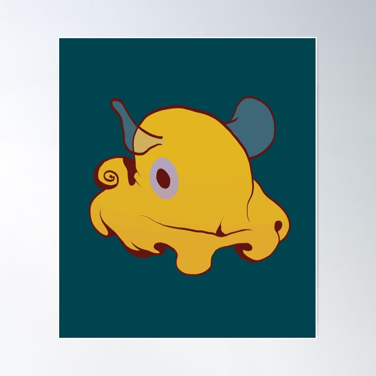 DOPAPRINT Dumbo Octopus (Simple) Poster Wall Art, Modern Wall Decor NO ...