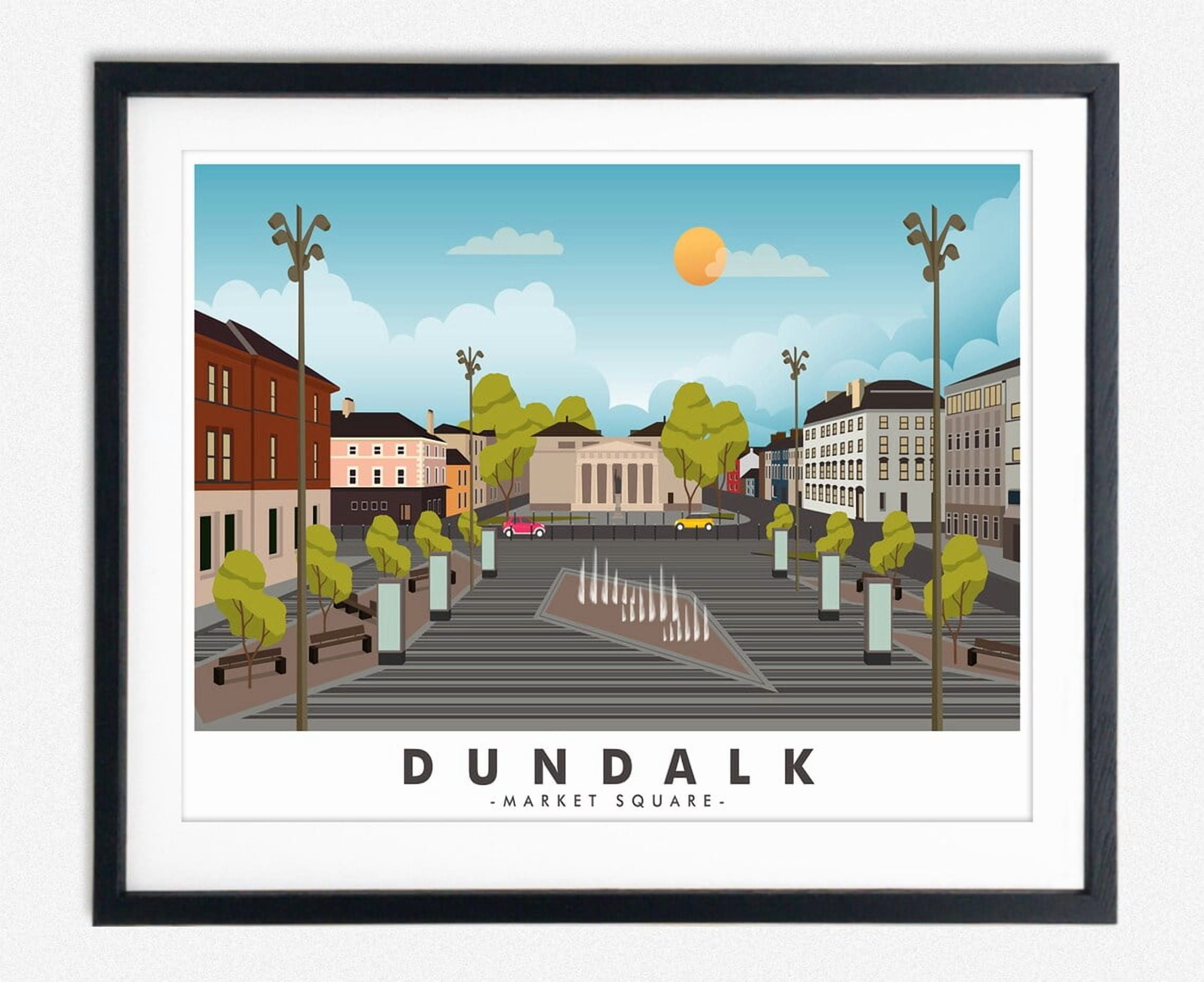 DOPAPRINT Dundalk Travel Poster Co Louth Poster Market Square Dundalk ...