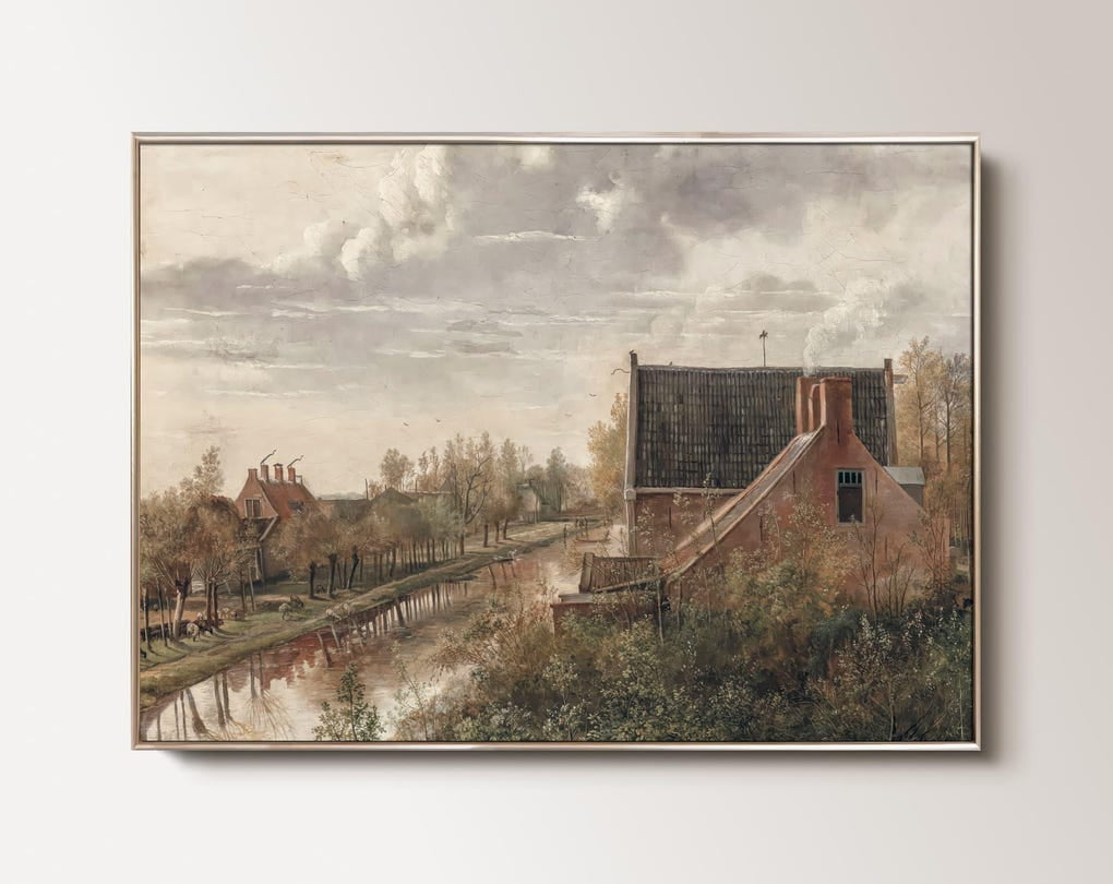 DOPAPRINT Dutch Painting Europe Printable Landscape Art, Netherlands ...