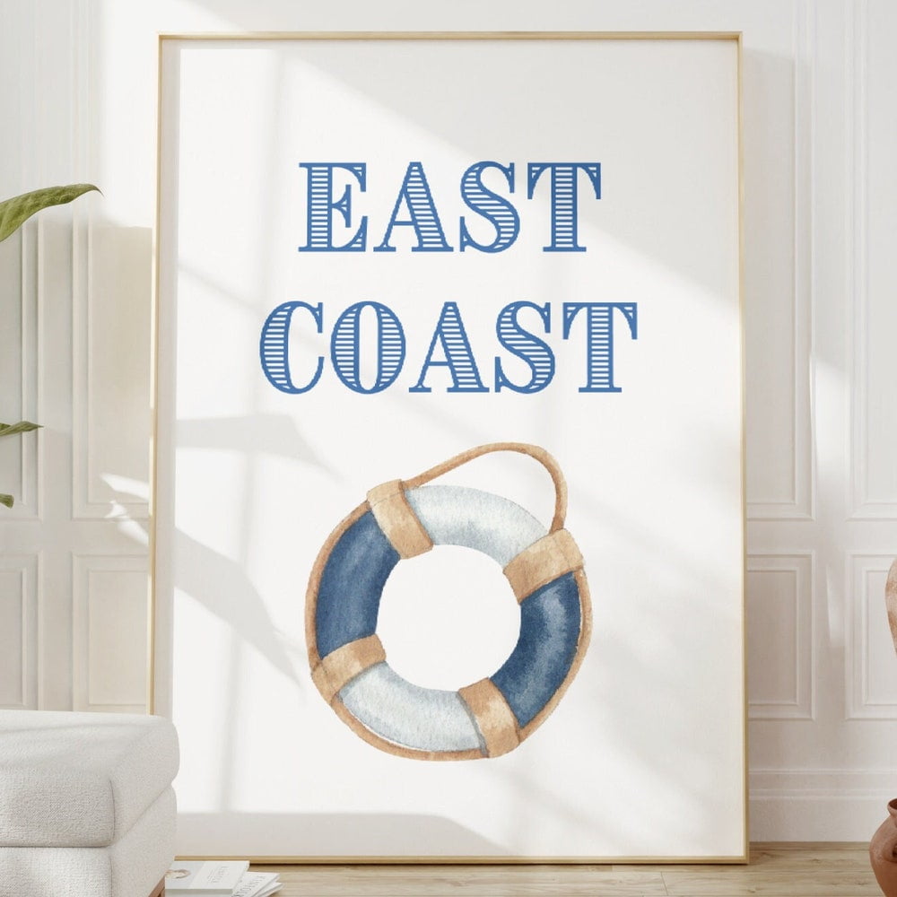 DOPAPRINT East Coast Print, Coastal Cowgirl Decor, Coastal Wall Art ...