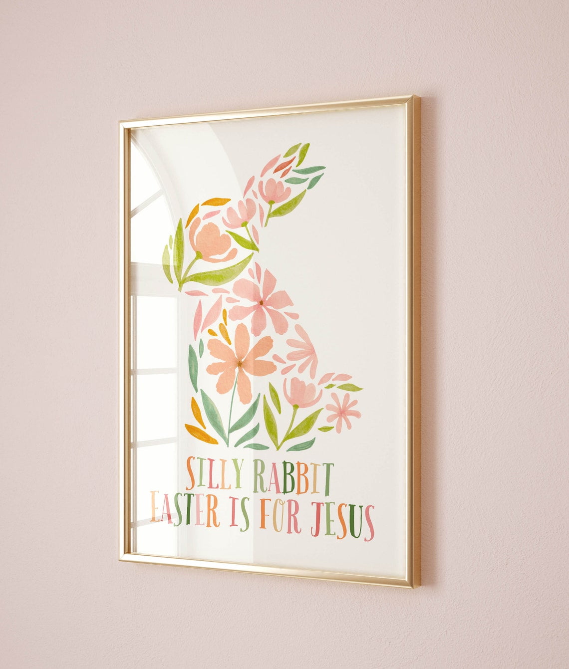 DOPAPRINT Easter Bunny Spring Decor, Easter Rabbit Print, Farmhouse ...