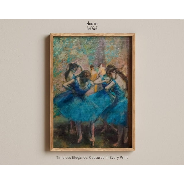DOPAPRINT Edgar Degas Blue Dancers Impressionist Ballerina Poster ...