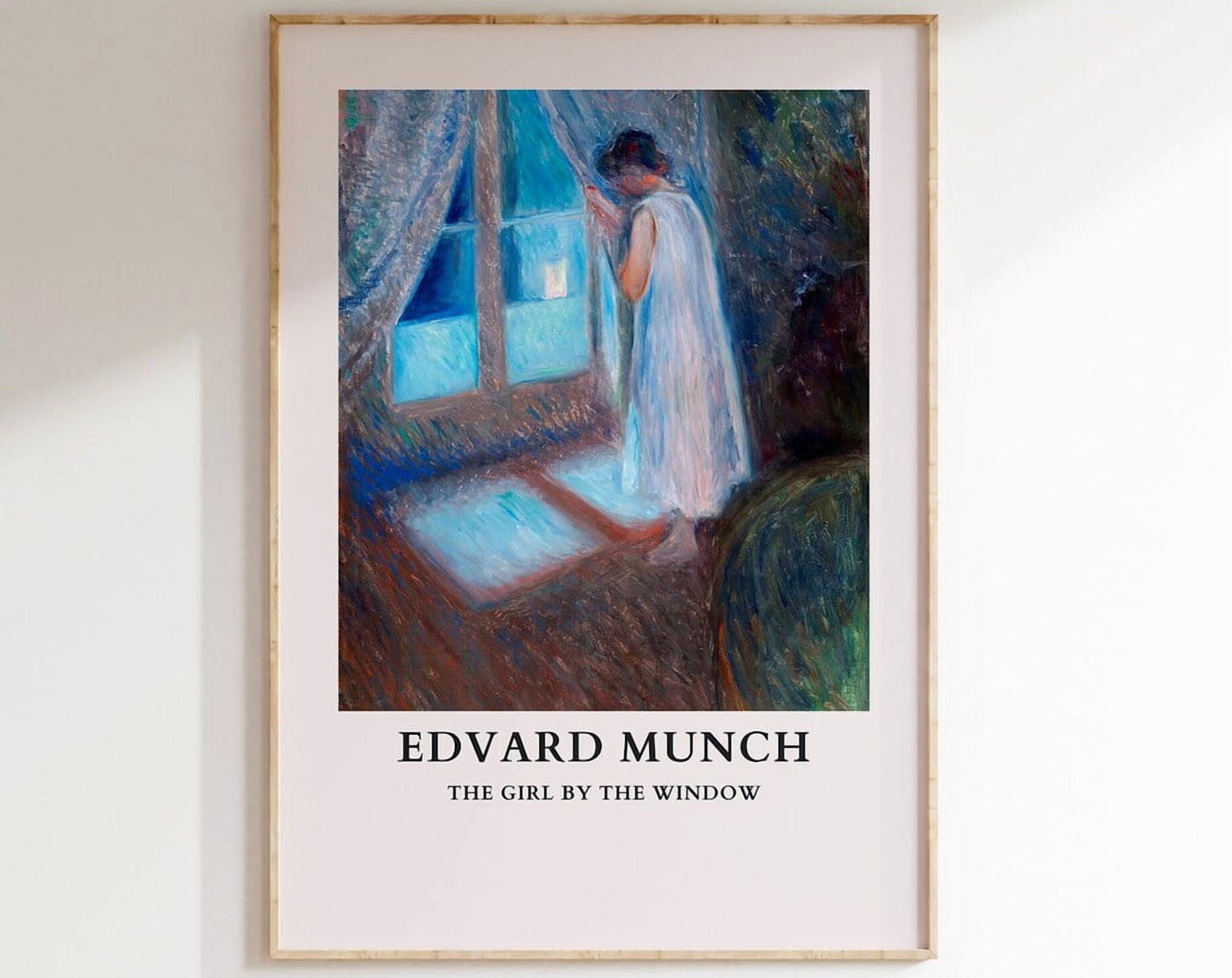 DOPAPRINT Edvard Munch The Girl By The Window Poster, Edvard Munch ...