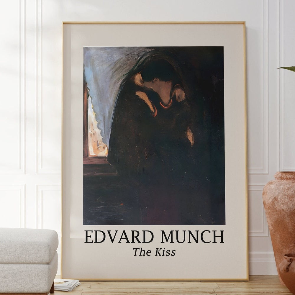 DOPAPRINT Edvard Munch Poster - The Kiss - High-quality poster as ...