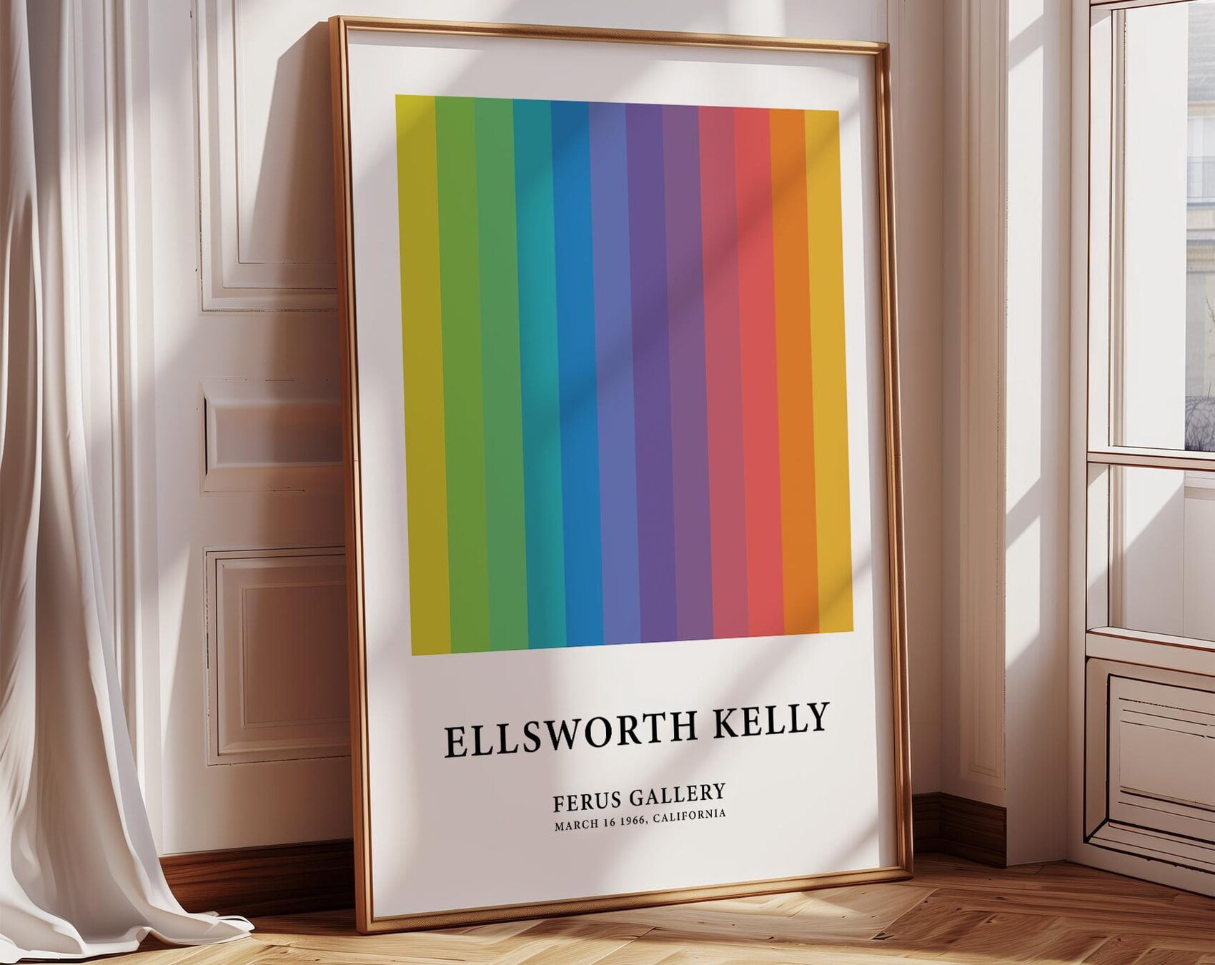 DOPAPRINT Ellsworth Kelly Inspired Print Colorful | Minimalist Color ...