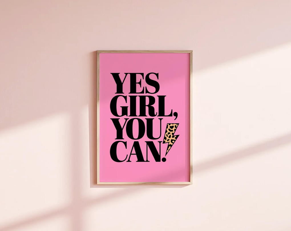 DOPAPRINT Empowering Wall Art For Girls Room Feminist Quote Poster ...
