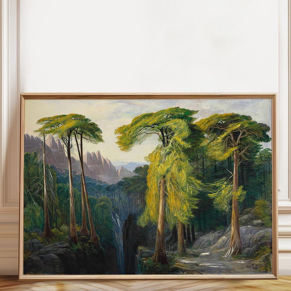 DOPAPRINT Enchanting Forest Wall Painting: Captivating Forest Wall Art ...