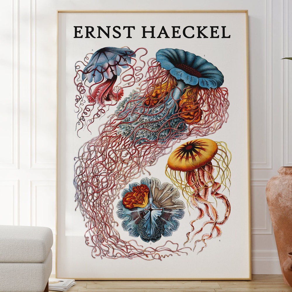 DOPAPRINT Ernst Haeckel Poster - Scientific poster as Ernst Haeckel ...