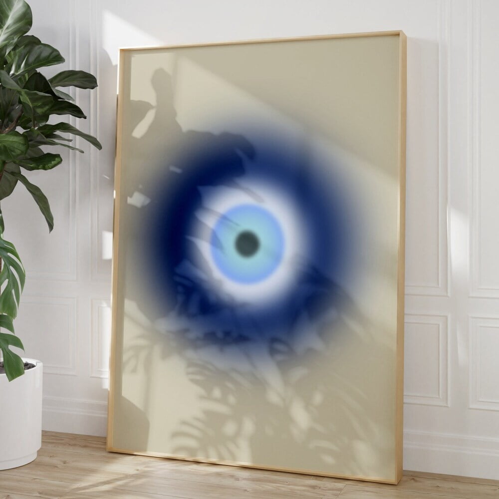 DOPAPRINT Evil Eye Poster, Aura Print, Spiritual Wall Art, Nazar Wall ...