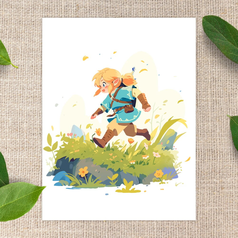 DOPAPRINT Explorer'S Spirit Link: Nerdy, Cute, Kawaii Video Game Art ...