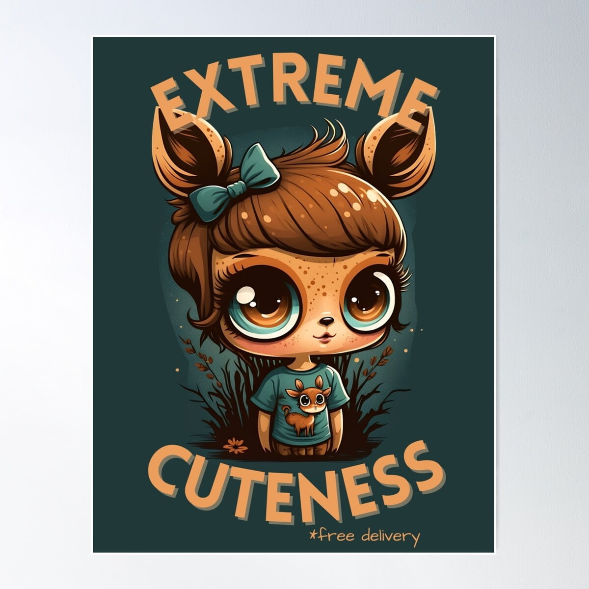 DOPAPRINT Extreme Cuteness Poster Wall Art, Bedroom NO FRAMED POSTER, Wall Art - Walmart.com