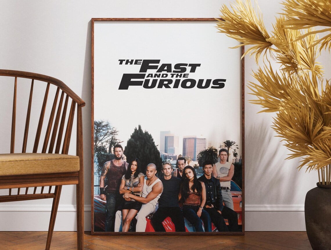 DOPAPRINT The Fast and The Furious Movie Print, Fast & Furious Film ...