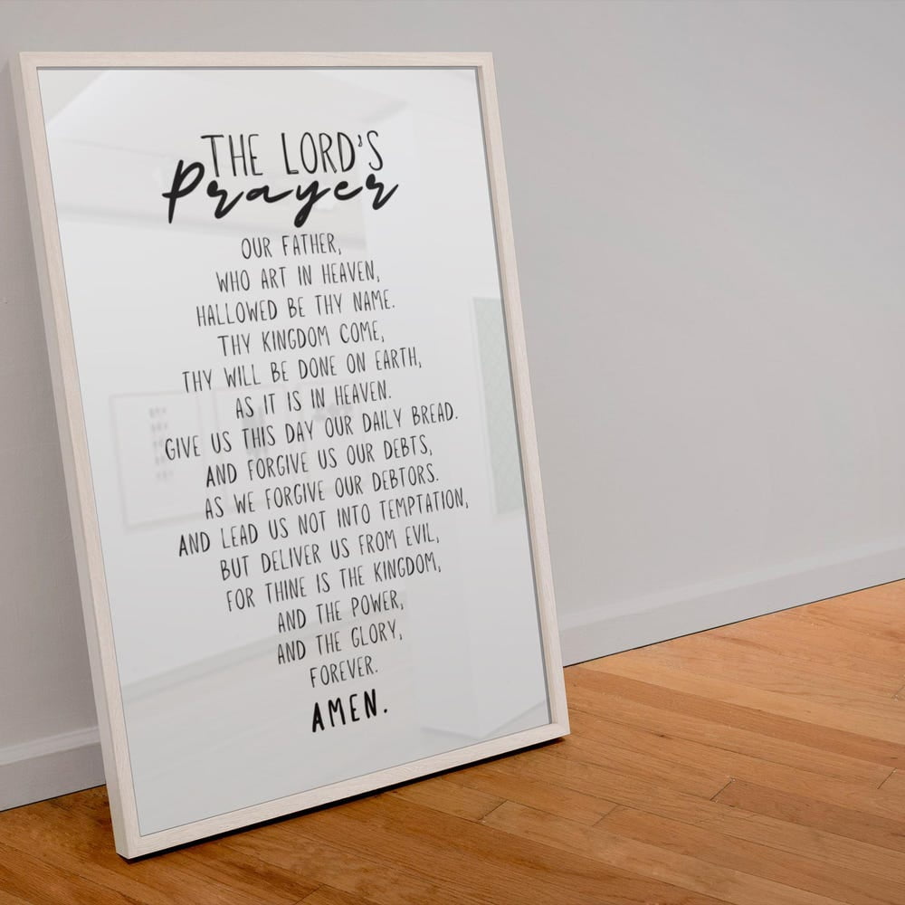 DOPAPRINT Our Father Who Art In Heaven Hallowed Be Thy Name, The Lord'S ...