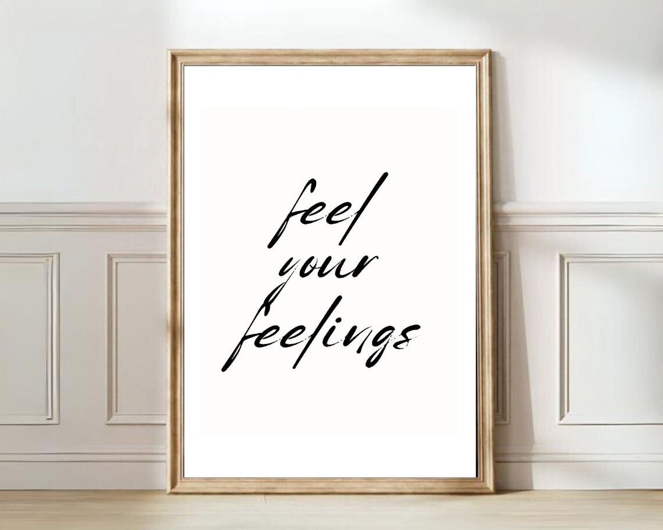 DOPAPRINT Feel Your Feelings Print Emotion Print Handwritten Poster ...