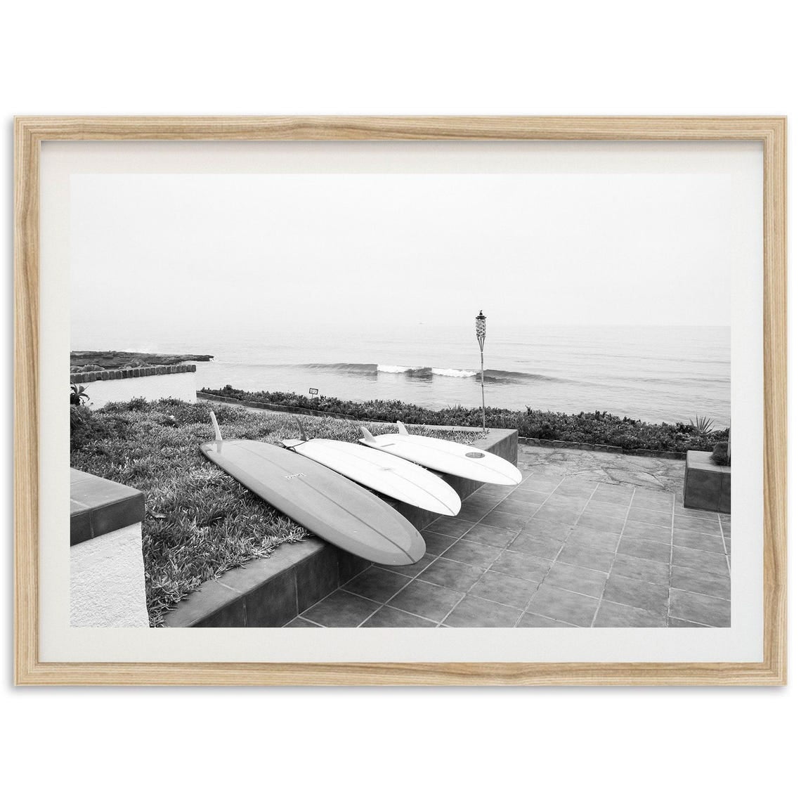 DOPAPRINT Fine Art Surf Print - Black And White Surfboards Baja ...