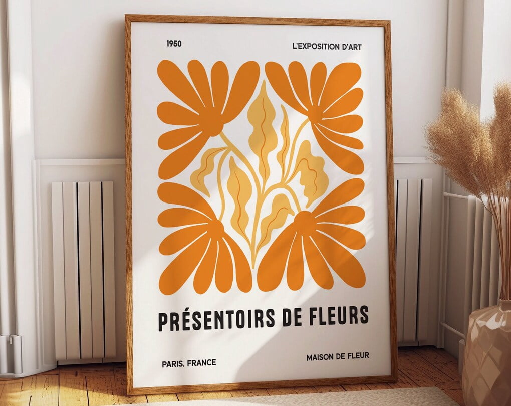 DOPAPRINT Flower Displays: 1950 Maison De Fleur Paris, France Art ...