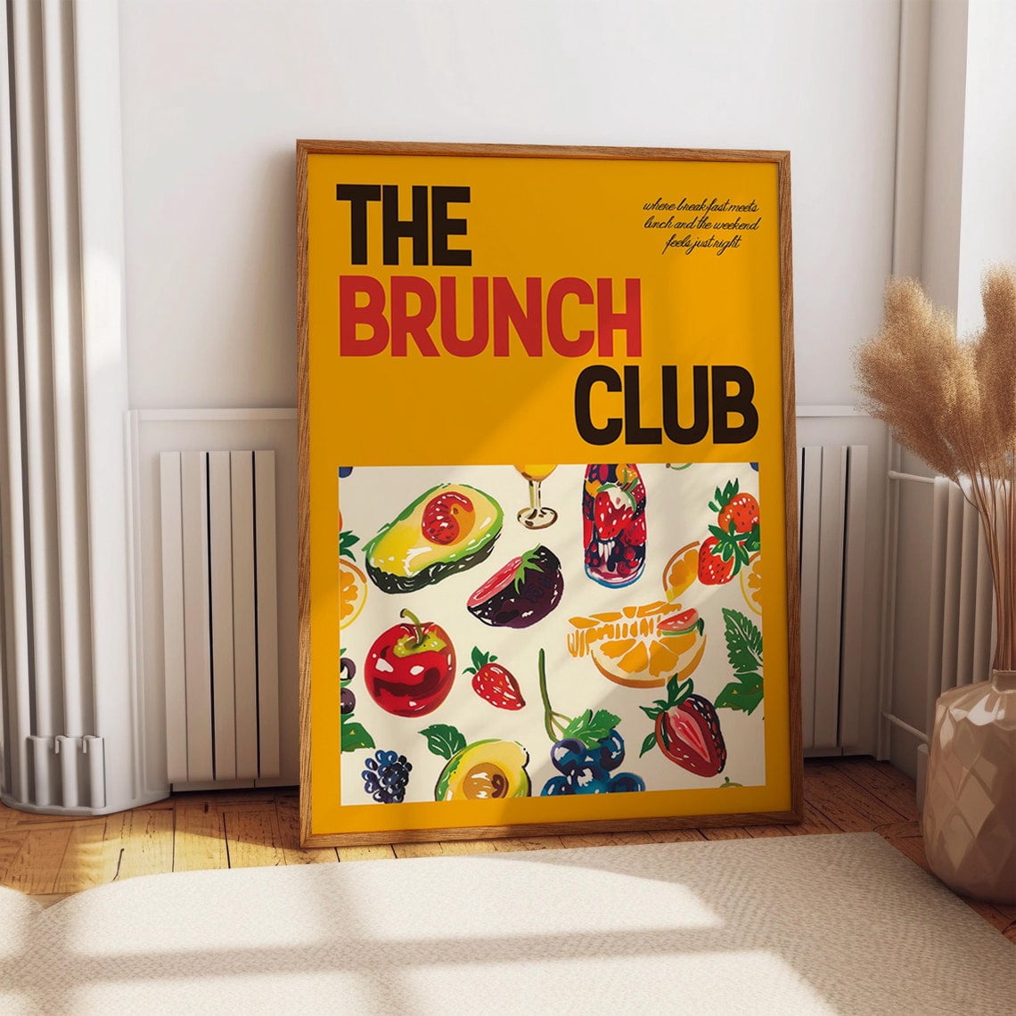 DOPAPRINT Food And Drink Illustration - The Brunch Club Poster - Fruits ...