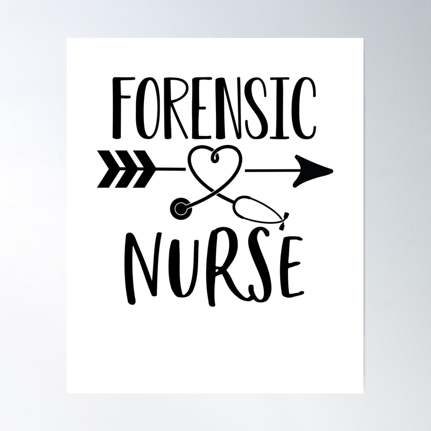 DOPAPRINT Forensic Nurse Gift Forensic Nurse Poster Wall Art, Modern ...