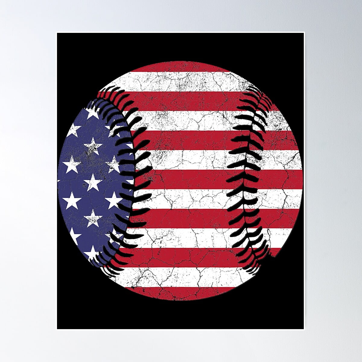 DOPAPRINT Fourth Of July 4Th Baseball American Flag Usa Men Women ...
