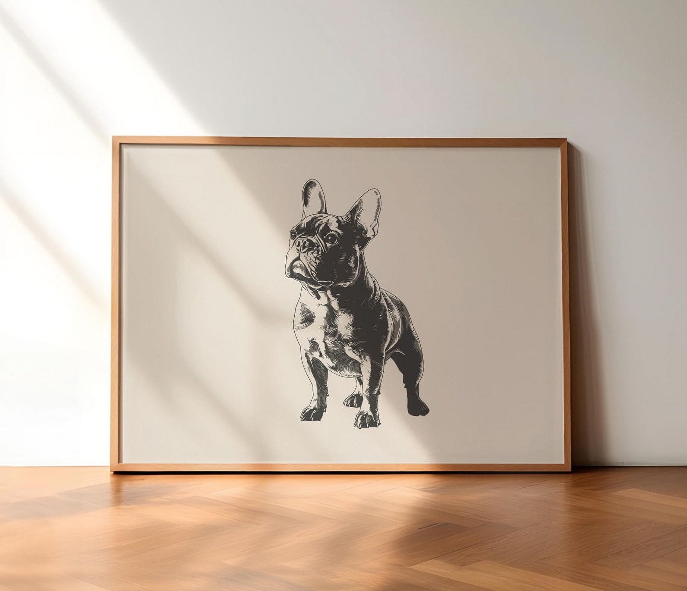 DOPAPRINT French Bulldog Illustration, French Bulldog Print, Frenchie ...