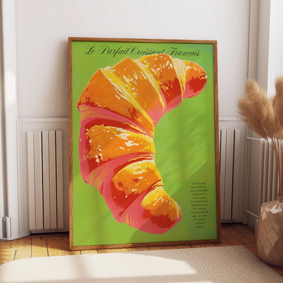 DOPAPRINT French Croissant Poster - Boulangerie Artwork Gourmet Kitchen ...