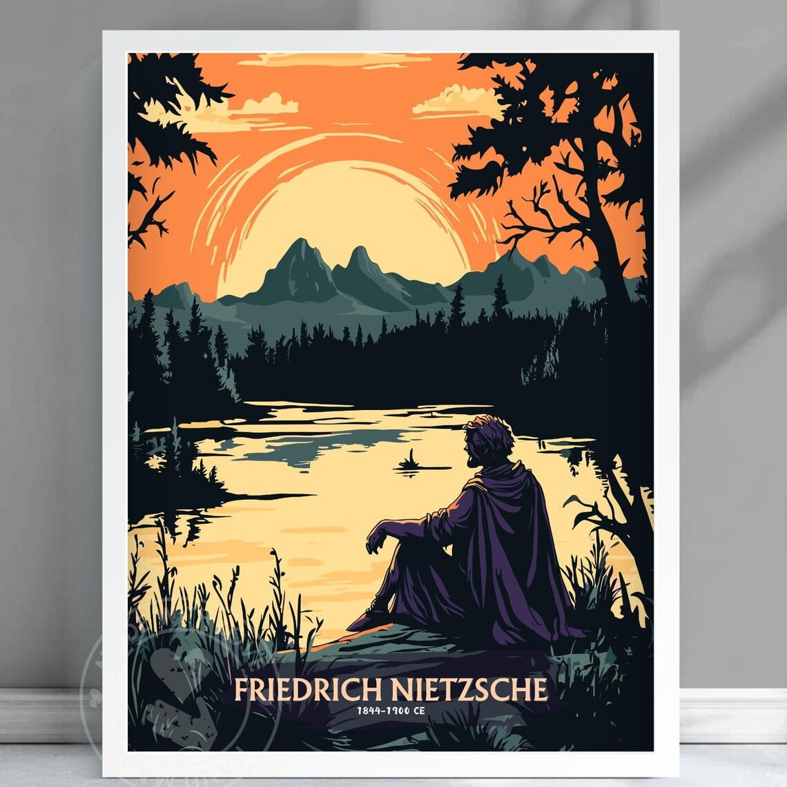 DOPAPRINT Friedrich Nietzsche Philosopher Print - Philosophy Poster ...