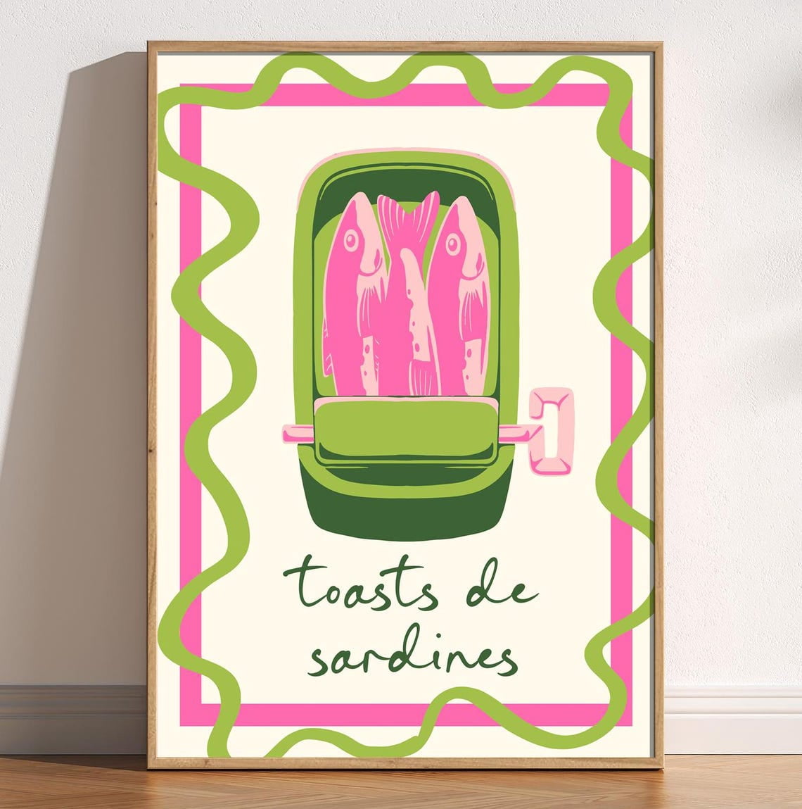 DOPAPRINT Fun Sardines Kitchen Print, Cute Trendy Sardines Poster ...