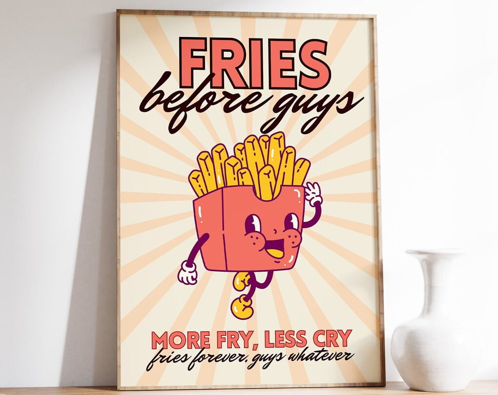DOPAPRINT Funny Downloadable Retro Print, Girly Retro Poster, Retro ...