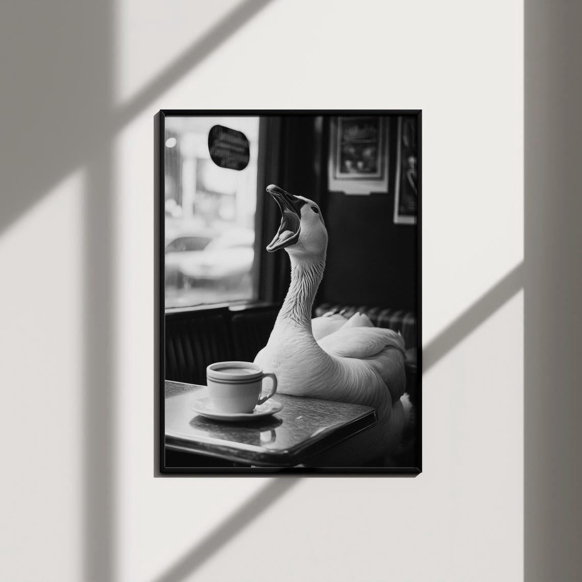 DOPAPRINT Funny Goose Poster Kitchen Wall Print Coffee Wall Art Kitchen ...