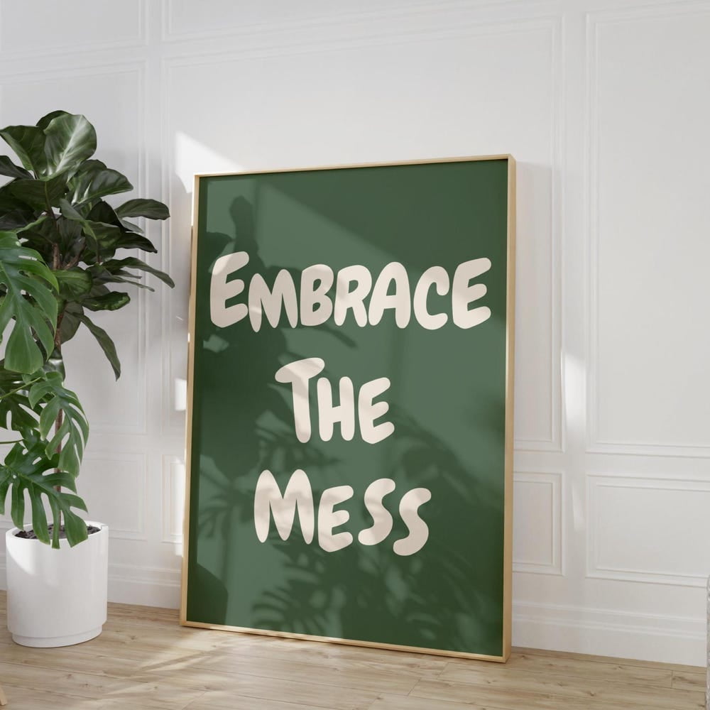 DOPAPRINT Funny Positive Affirmation Wall Art Motivational Uplifting ...