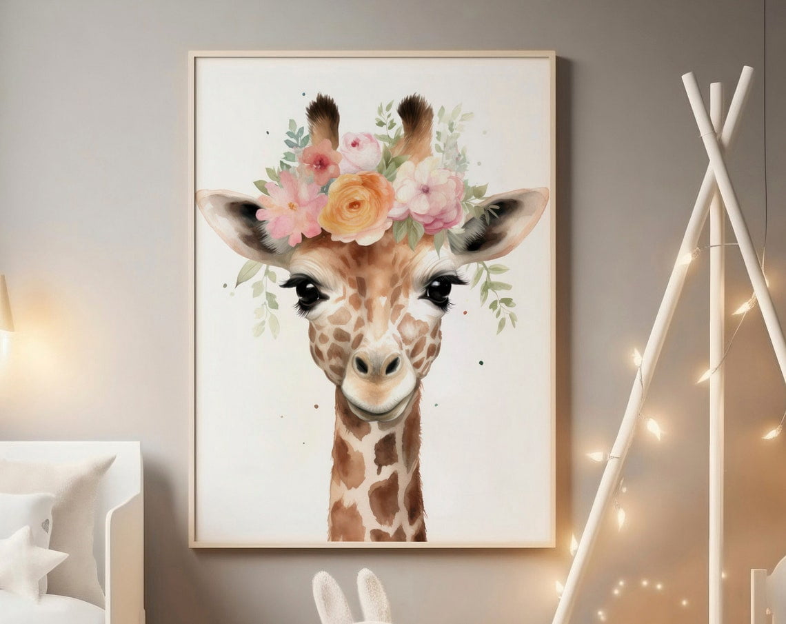 DOPAPRINT Giraffe Nursery Art, Giraffe Baby Nursery, Giraffe Nursery ...