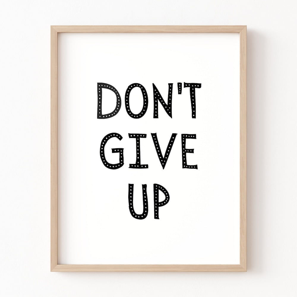 DOPAPRINT Don'T Give Up, Growth Mindset, Kids Positive Affirmations ...