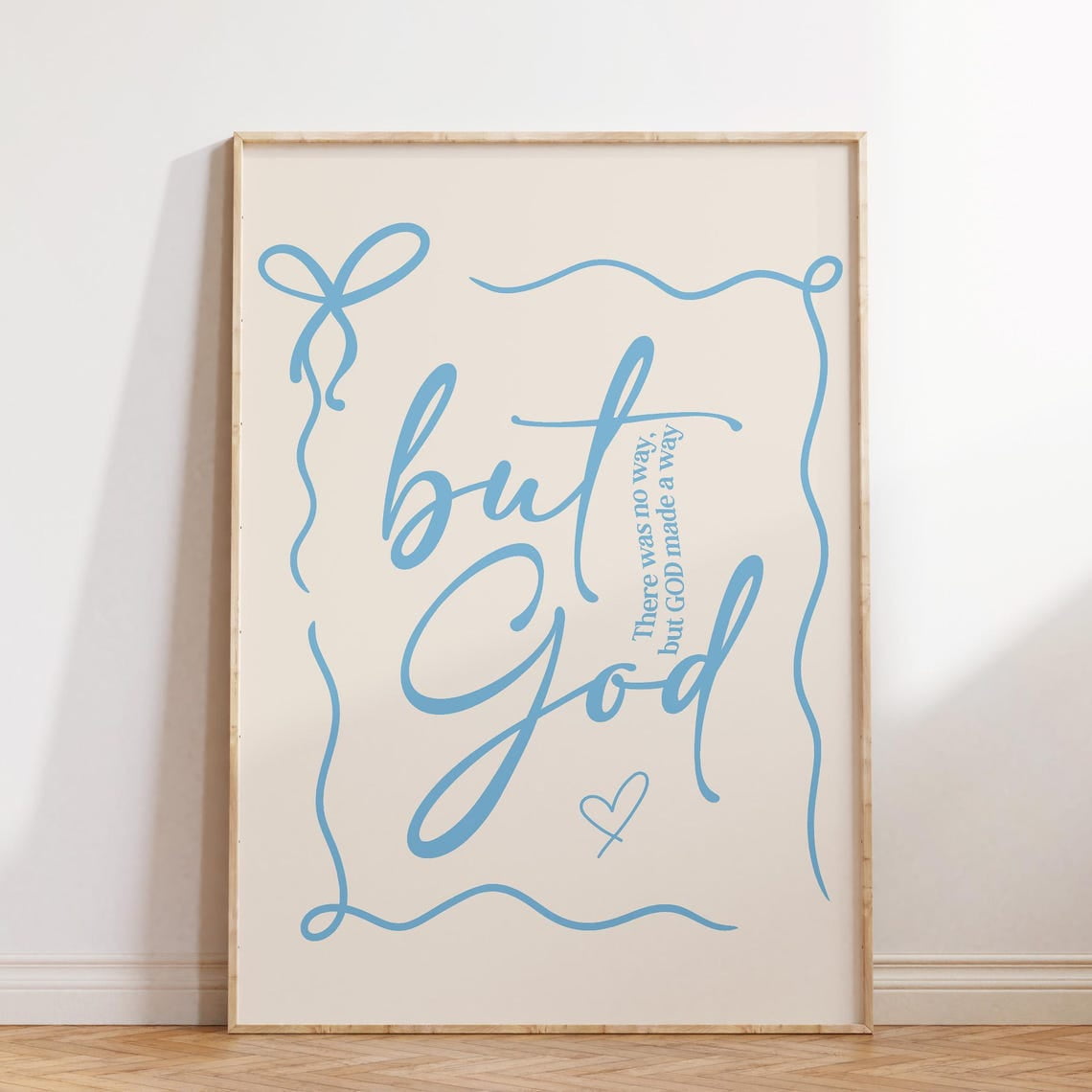 DOPAPRINT But God Print, Christian Typography Print, Trendy Christian ...