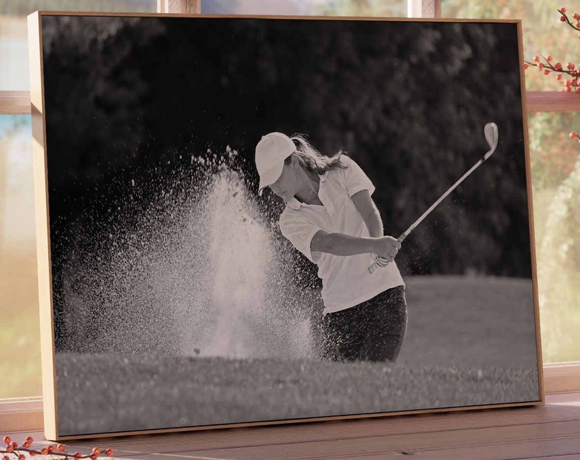 DOPAPRINT Golf Bunker Shot Poster, Poster, Poster Print, Wall Decor ...