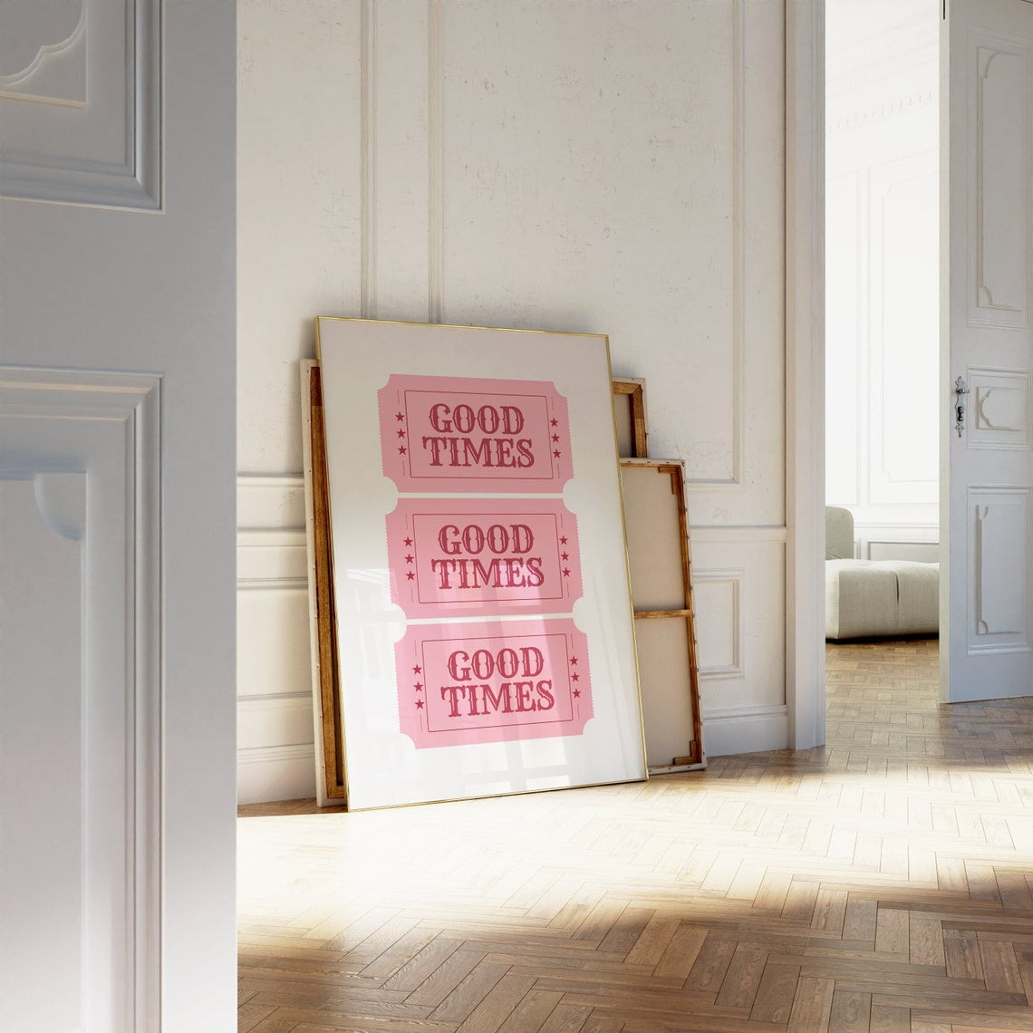 DOPAPRINT Good Times Ticket Wall Art, Preppy Wall Art Print, Trendy ...