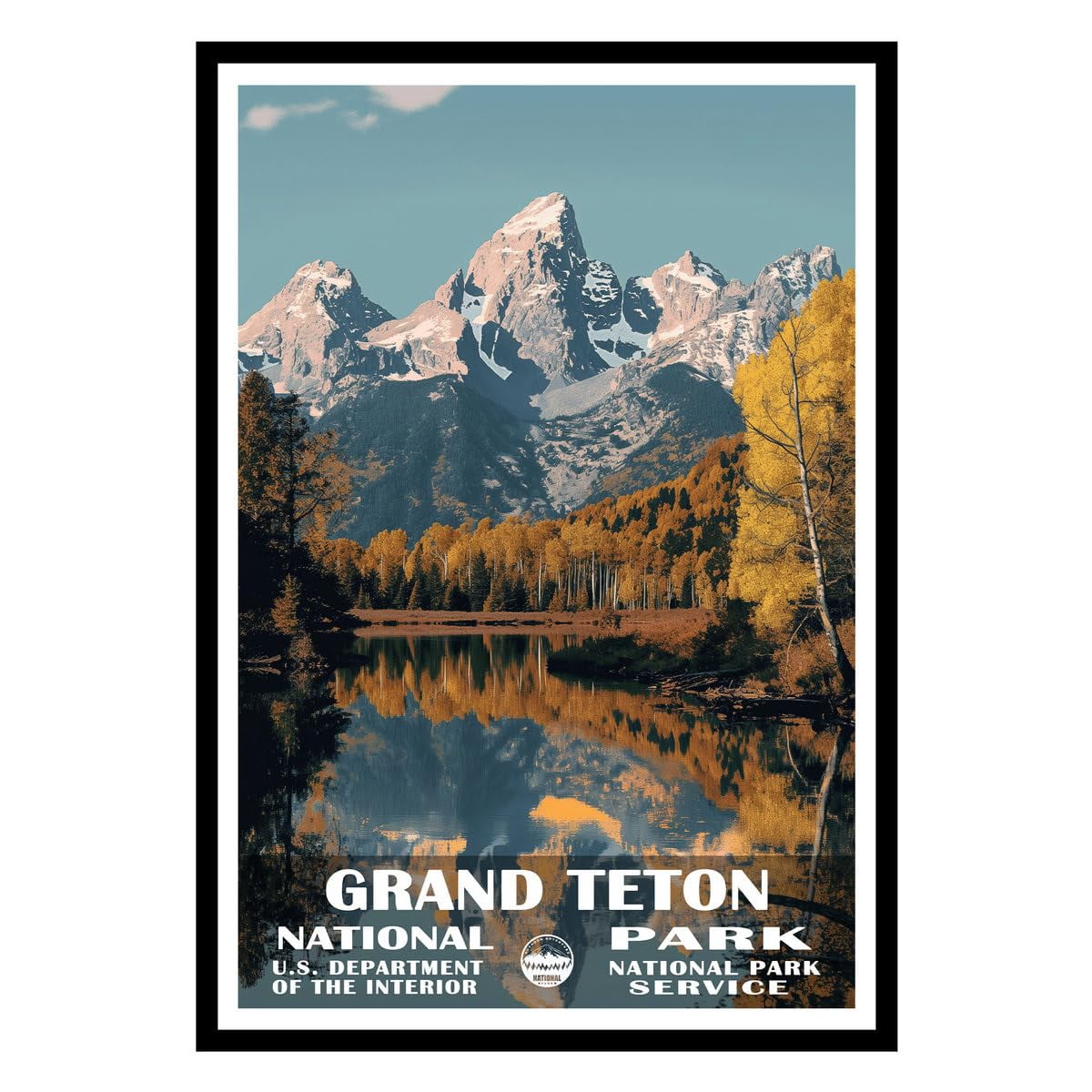 DOPAPRINT Grand Teton Poster, Grand Teton National Park Poster, Grand ...