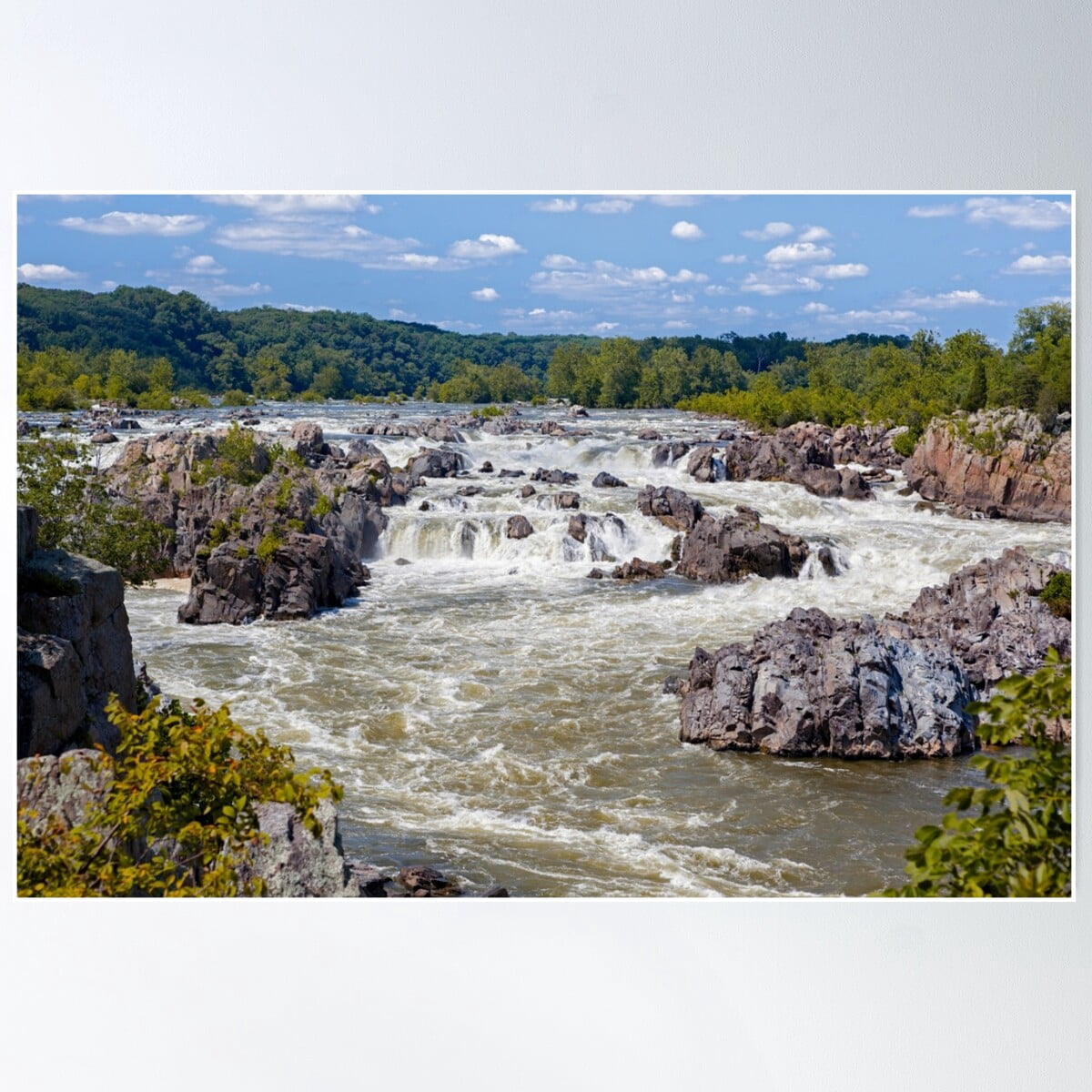 DOPAPRINT Great Falls In Virginia Poster Wall Art, Modern Wall Decor NO ...