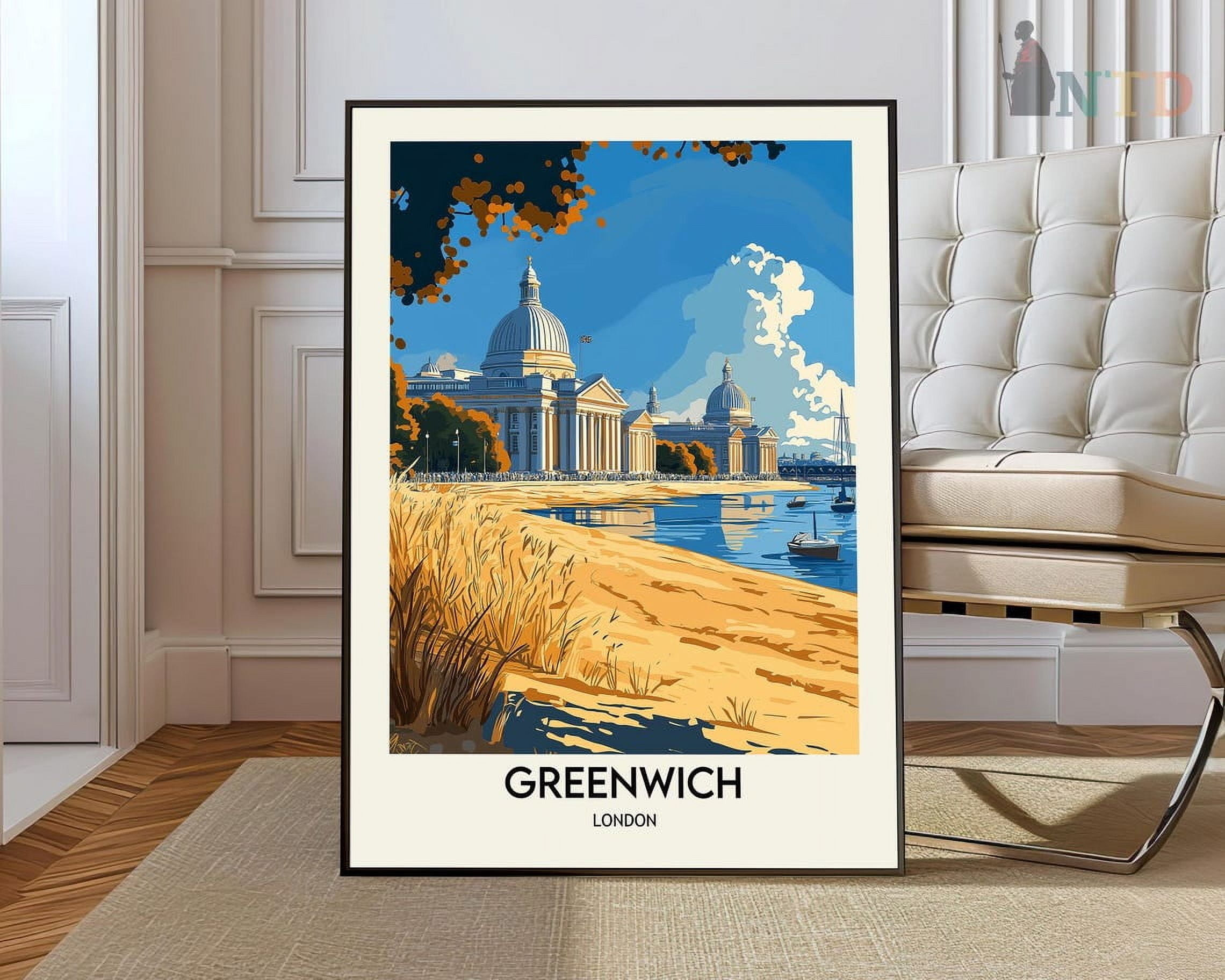 DOPAPRINT Greenwich Print, Greenwich Wall Art, Greenwich Poster ...