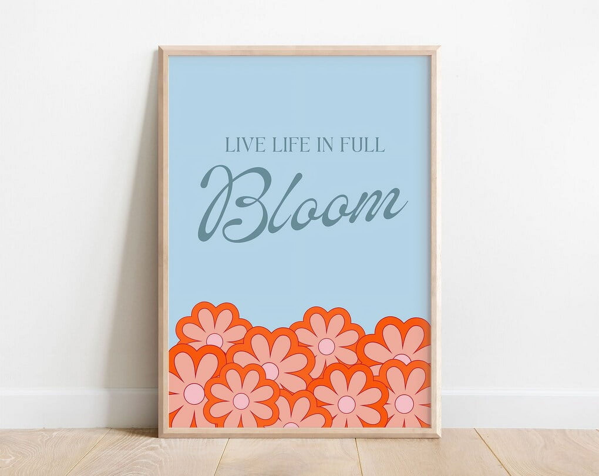 DOPAPRINT Groovy Flower Print, Kids Wall Art, Colorful Playroom Decor ...