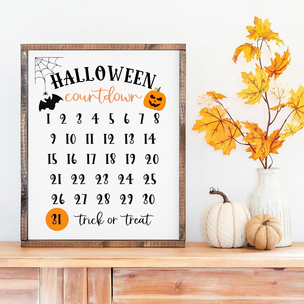 DOPAPRINT Halloween Countdown, Fall Decorations, Halloween Decor ...
